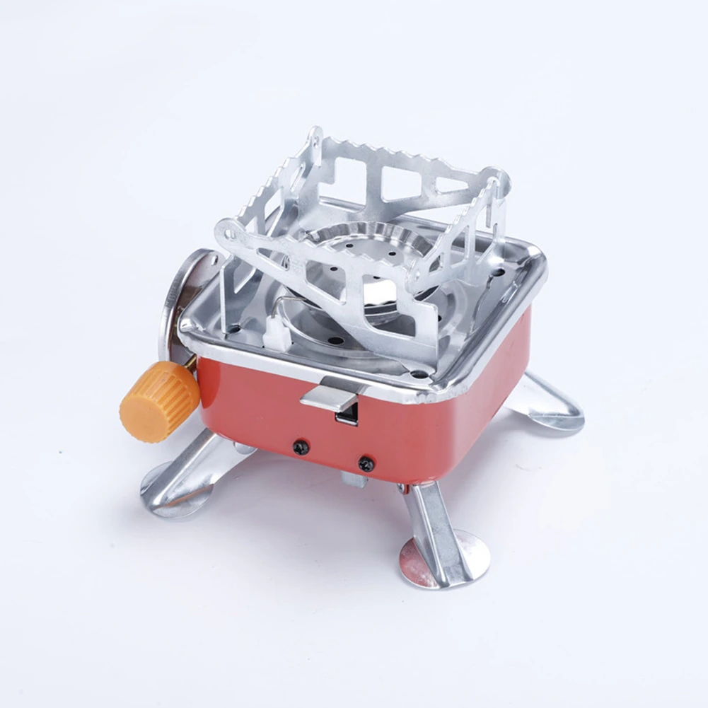 Portable Outdoor Camping Square Mini Gas Stove Set Foldable Picnic New ...
