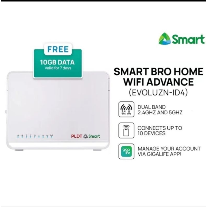Pldt Home Prepaid Wifi EVOLUZN - CAT 6 (FX-ID4) with FREE 10GB Data | Shopee Philippines