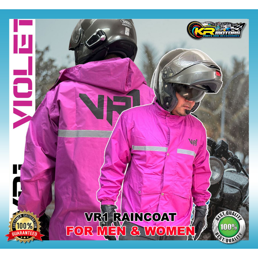 VR1 Raincoat for Motorcycle Riders, Unisex Rain Coat, Waterproof Rain ...