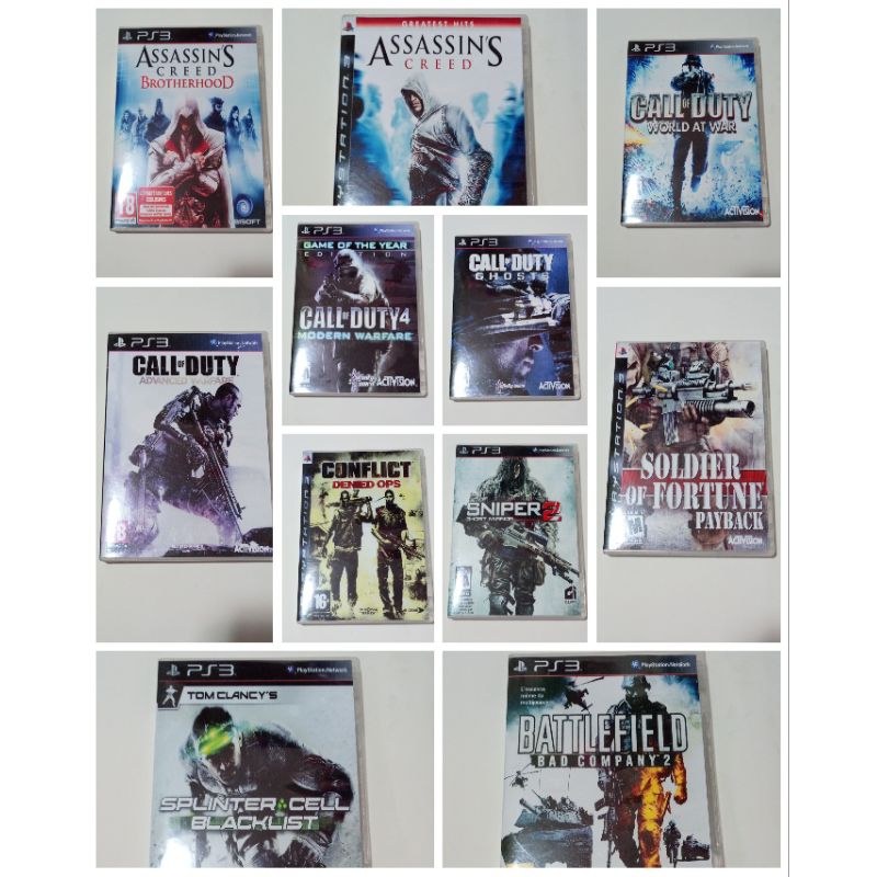 SONY PLAYSTATION 3 PS3 GAMES - MAX PAYNE / FARCRY / CALL OF DUTY / RED ...