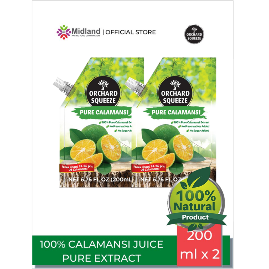 Orchard Squeeze Pure Calamansi 200ml Pack of 2s | Shopee Philippines