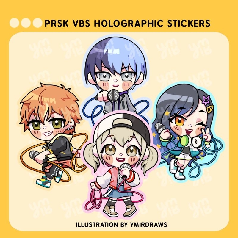 Project Sekai Vivid Bad Squad Holographic Sticker (Toya, An, Akito ...