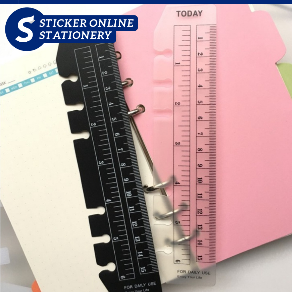 Today Ruler for Loose-leaf A5 A6 Binder Bookmark Separator | Shopee ...