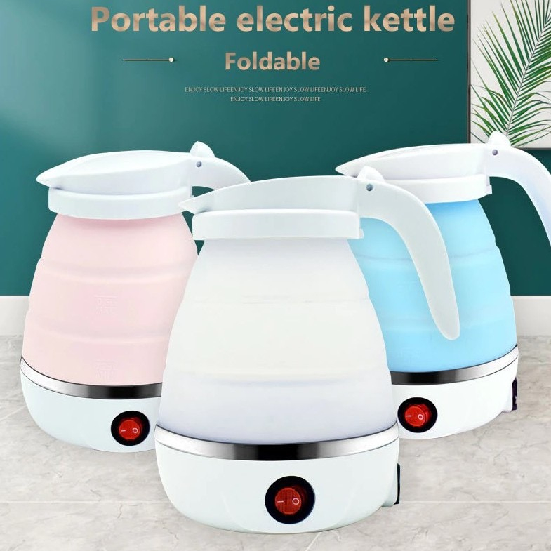 GDPLUS Silicone Travel Folding Electric Kettle Collapsible Foldable Tea ...