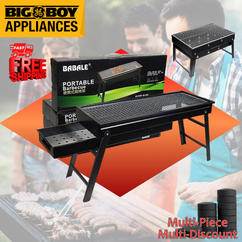 Portable BBQ Grill Outdoor Folding Barbecue Outdoor Charcoal Grill BBQ ...
