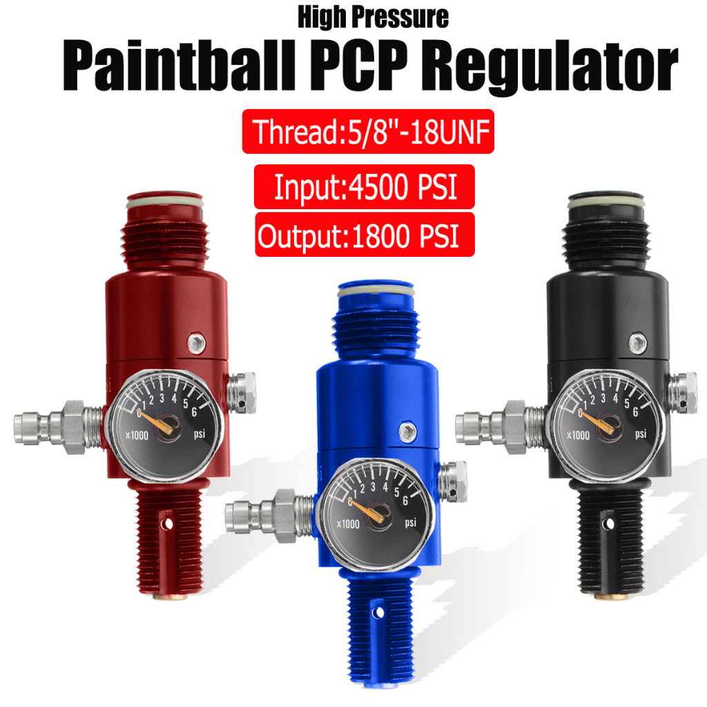 UNF PCP regulator 1800psi output. 4500psi input for 5/8-18unf bottle ...