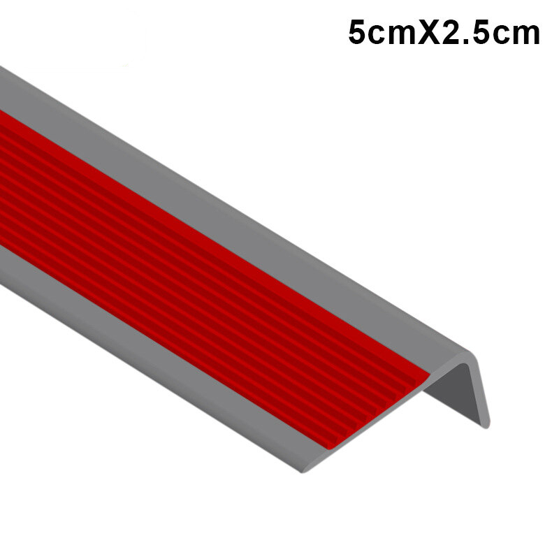 Non-Slip Stair Edge Protector, PVC Rubber Stair Treads, Self-Adhesive ...
