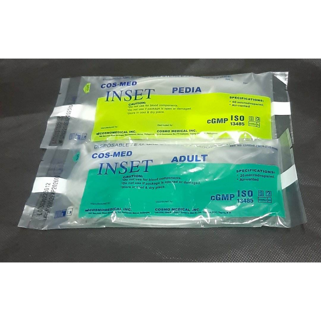 COS-MED INFUSION SET PEDIA/ADULT sold per set | Shopee Philippines