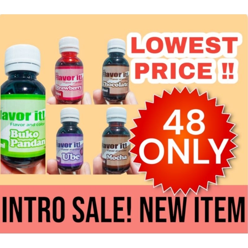 𝗟𝗢𝗪𝗘𝗦𝗧 𝗣𝗥𝗜𝗖𝗘‼️ FLAVOR-IT FLAVORING AND COLORING 30ML CHOCO | UBE ...