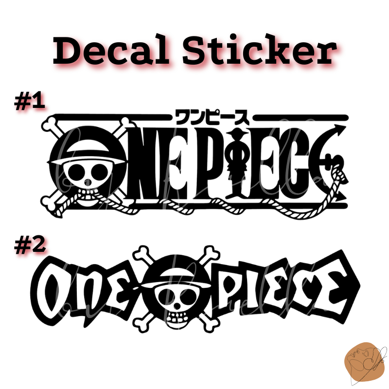 Onepiece decal sticker | Onepiece logo sticker for aquaflask, tumbler ...