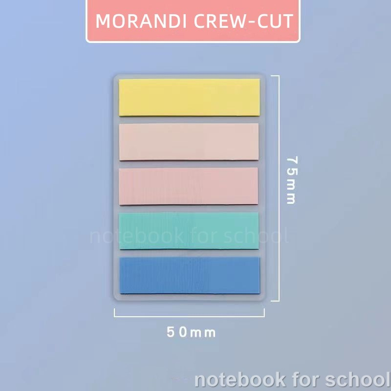 200pcs Colorful Sticky Notes Loose Leaf PVC Label Index Solid Color ...