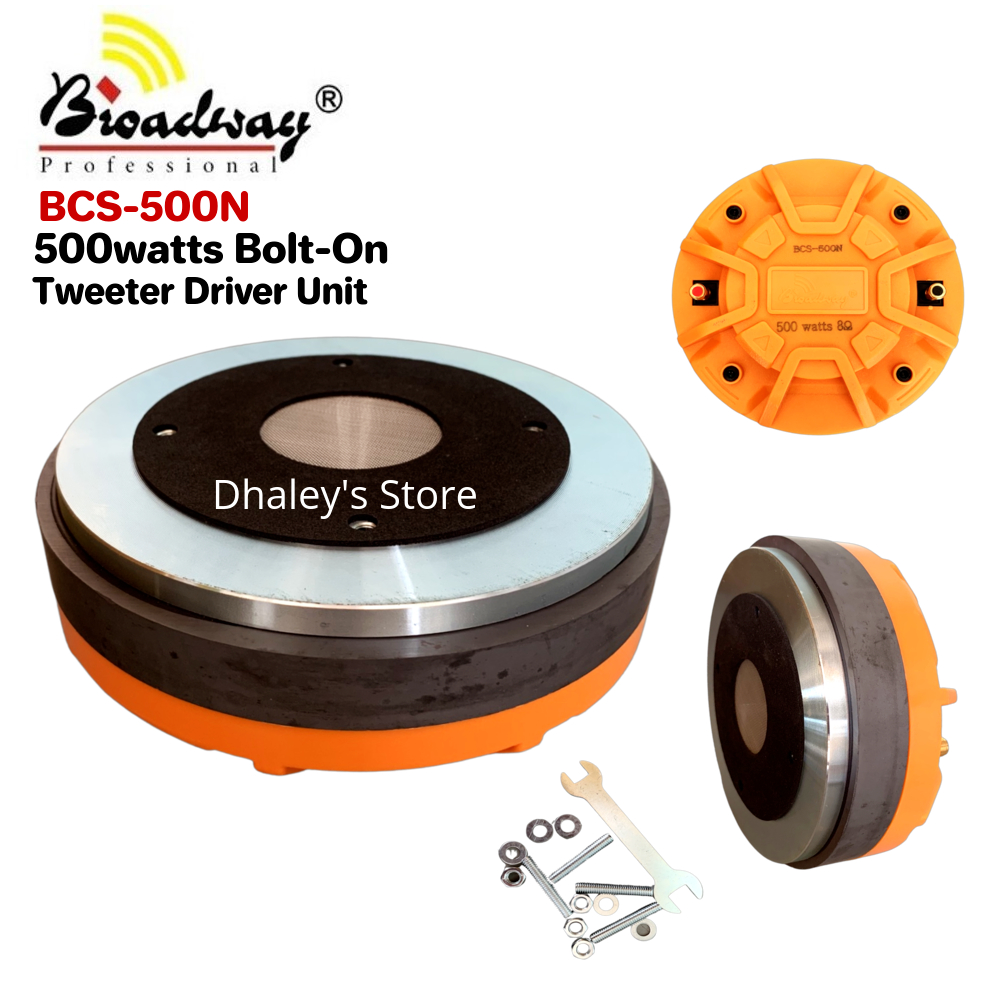 Broadway BCS-500N 500watts Bolt On type Driver Unit Tweeter Compression ... Broadway BCS-500N 500watts Bolt On type Driver Unit Tweeter Compression ...