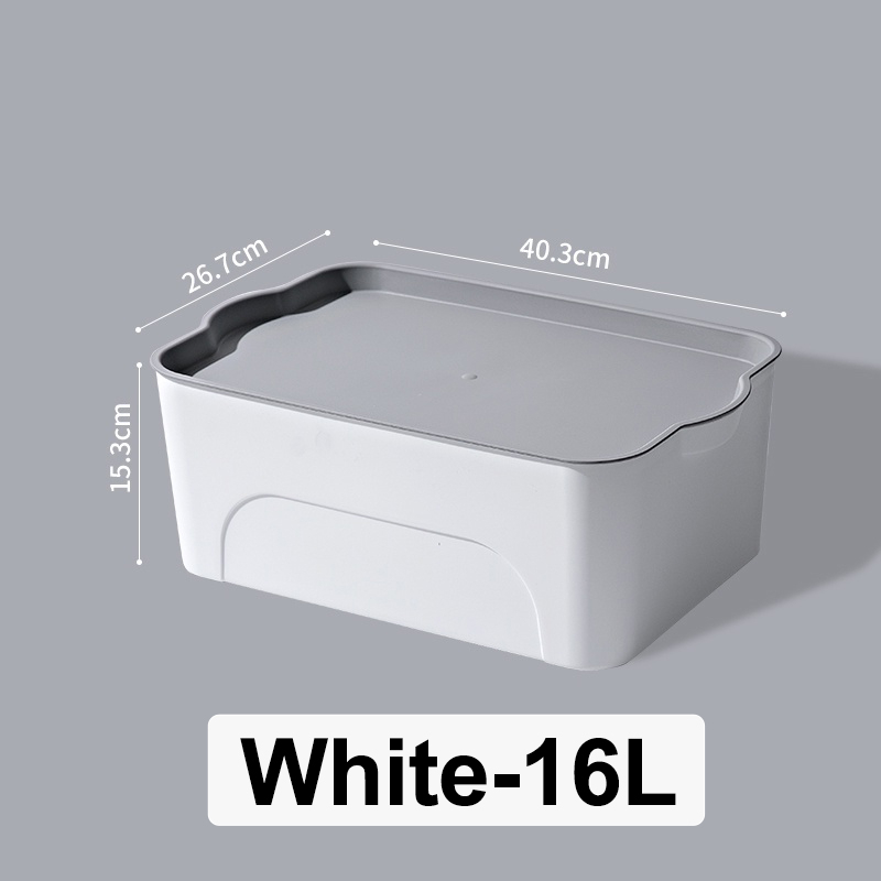 Rules Stackable Multi Purpose Storage Box Shelf Organizer Plastic Box Container Clothes with ...