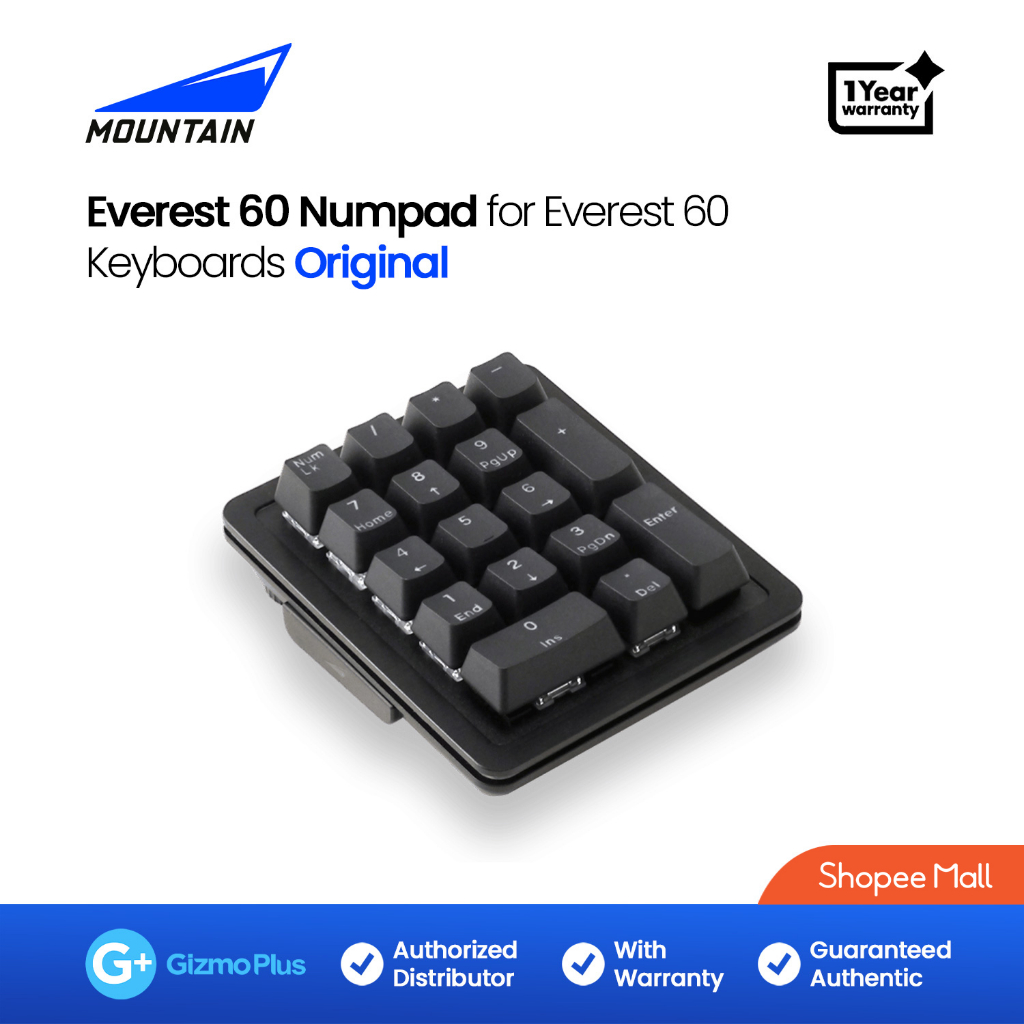 Mountain Everest 60 Numpad for Everest 60 Keyboard Hot-Swappable ...