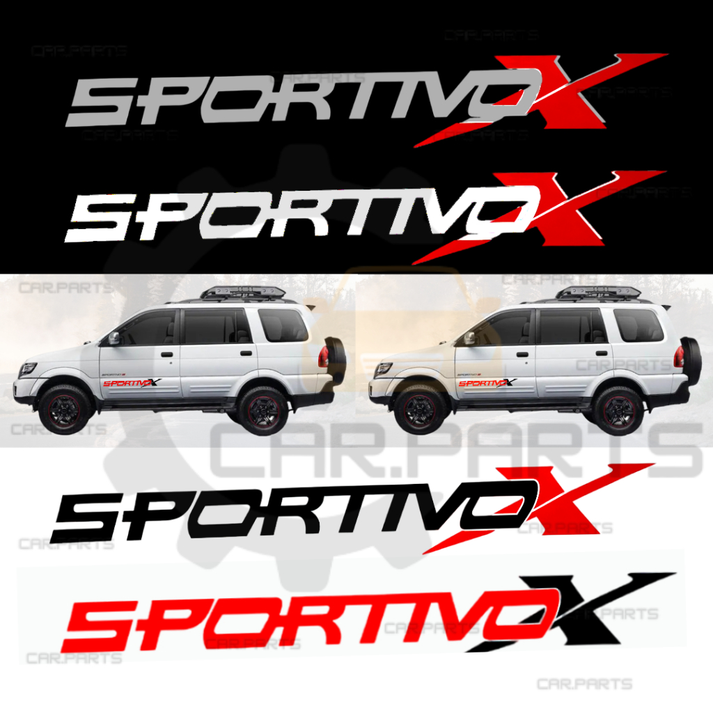CP 1Pc Isuzu Sportivo Car Sticker Design for Side Doors and Rear ...