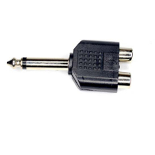 MIXER PLUG 2RCA JACK TO PL 55 PLUG MONO | Shopee Philippines
