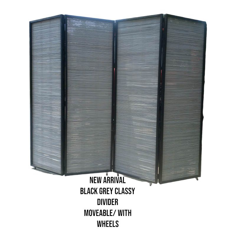 DIVIDER MOVEABLE with WHEELS/ROOM SHADES/PARTITION BIG/4PANELS 6FT H ...