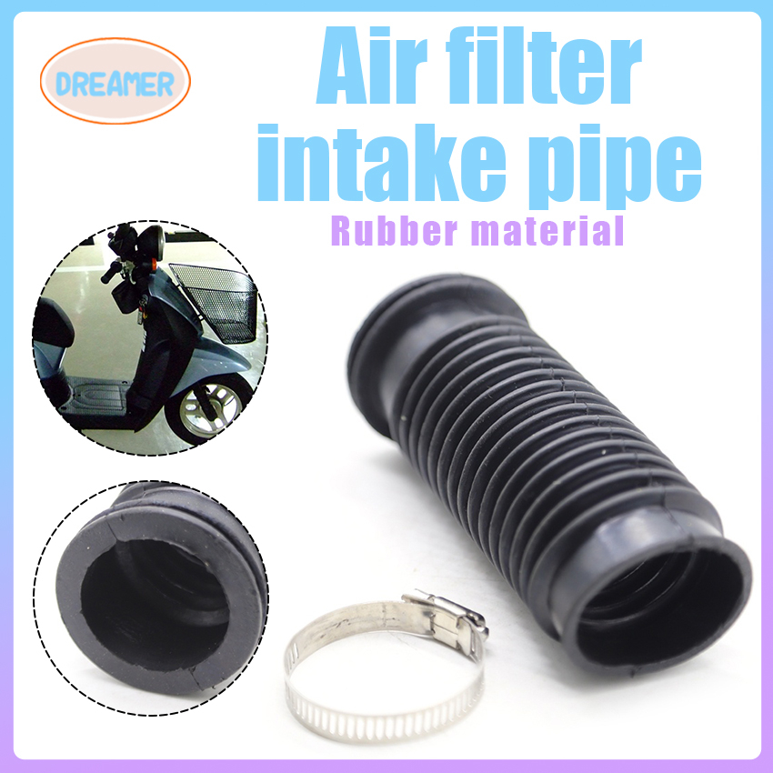 16.5cm GY6 Air Filter Intake Rubber Hose Tube for Dirt Scooter Engine ...