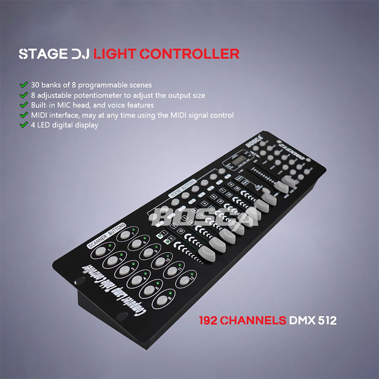 Professional Stage Console 192 DMX 512 Controller Console For Led Beam ...