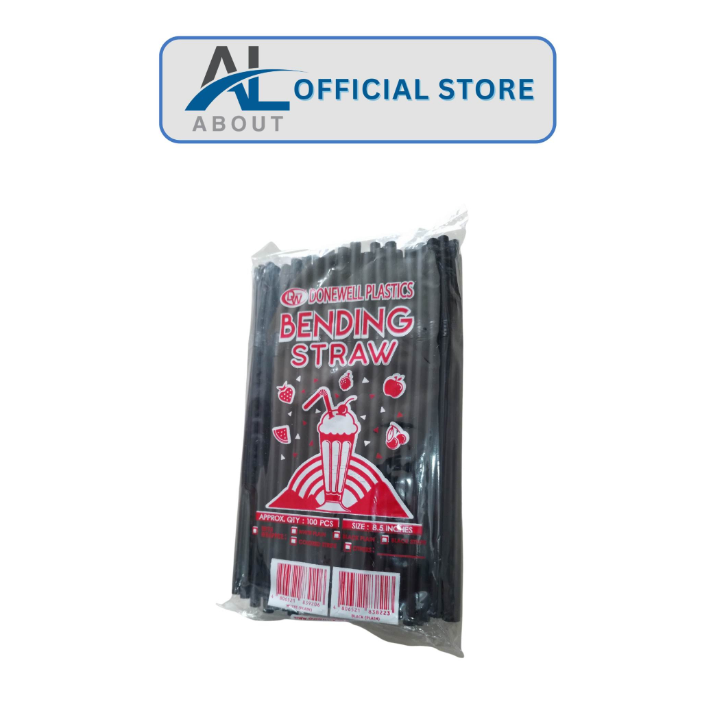 Disposable Bending Straw - 100pcs | Shopee Philippines