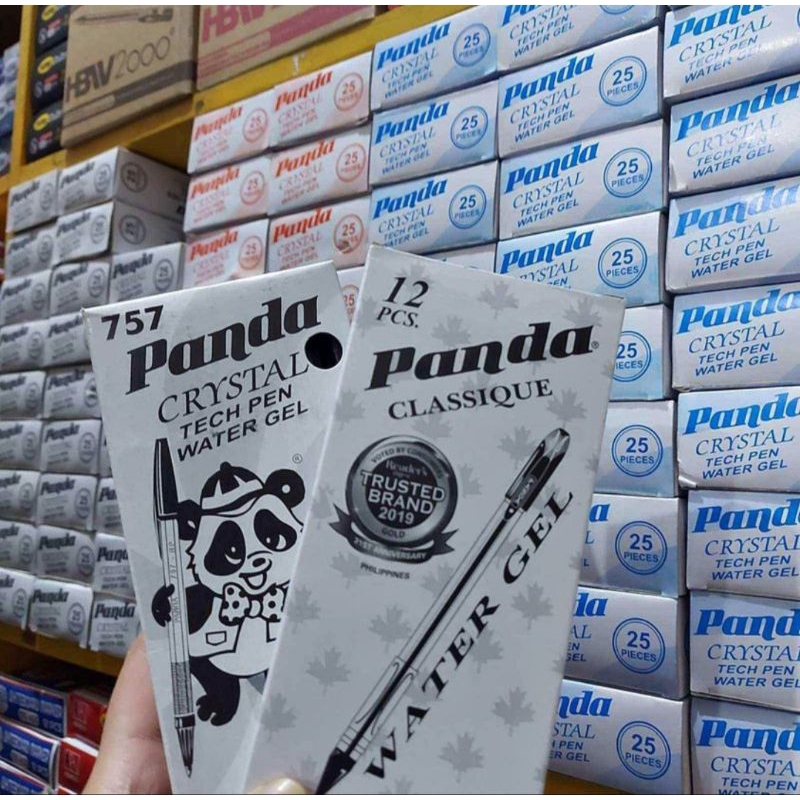 Panda ballpen (crystal) 25 pieces in one box | Shopee Philippines