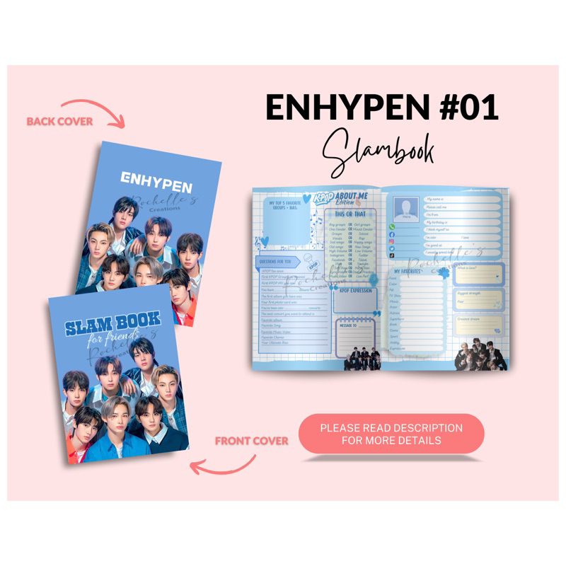 ENHYPEN Slambook Collection KPop Edition | Batang 90s Autograph Book ...