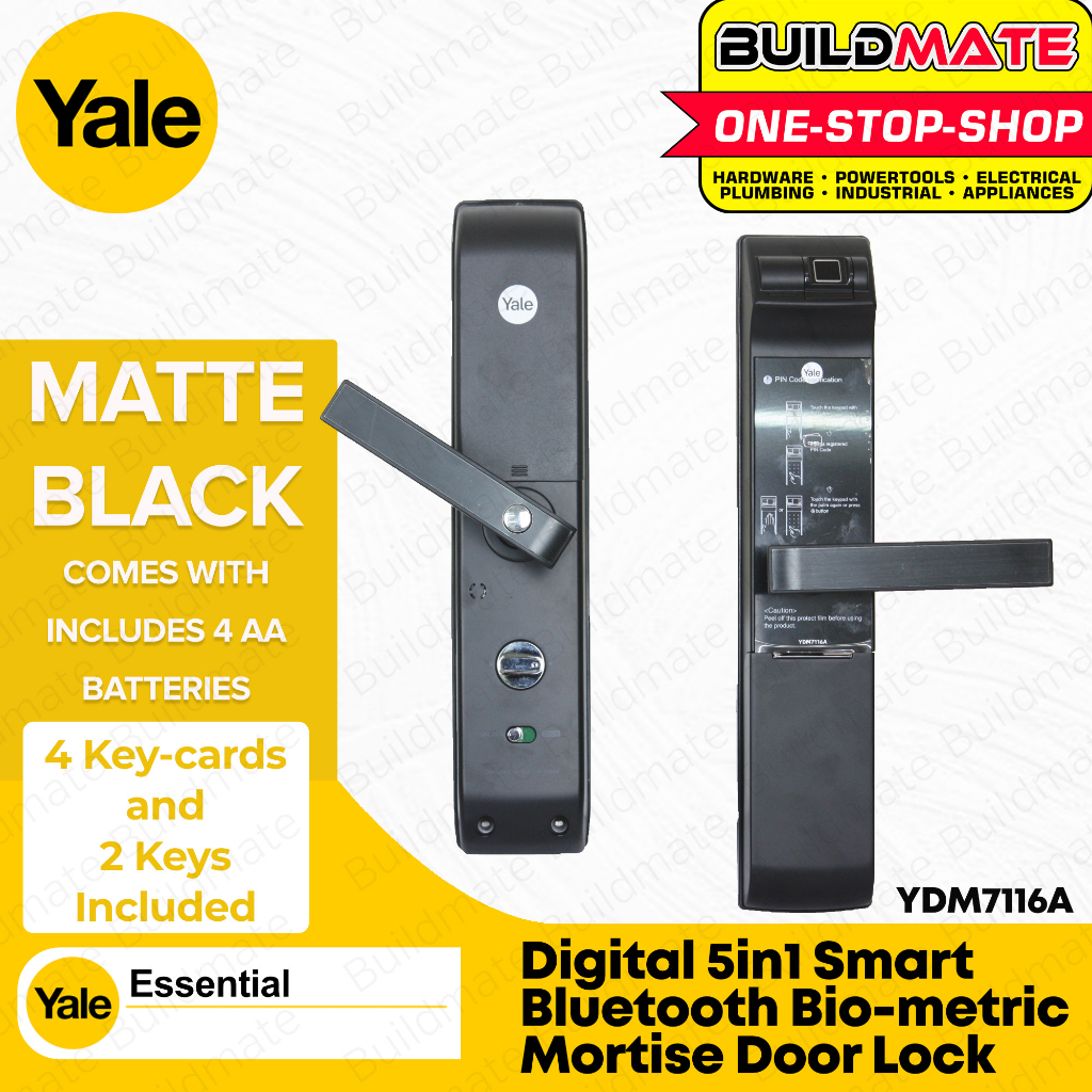 BUILDMATE Yale Digital 5in1 Smart Bluetooth Biometric Mortise Door Lock ...