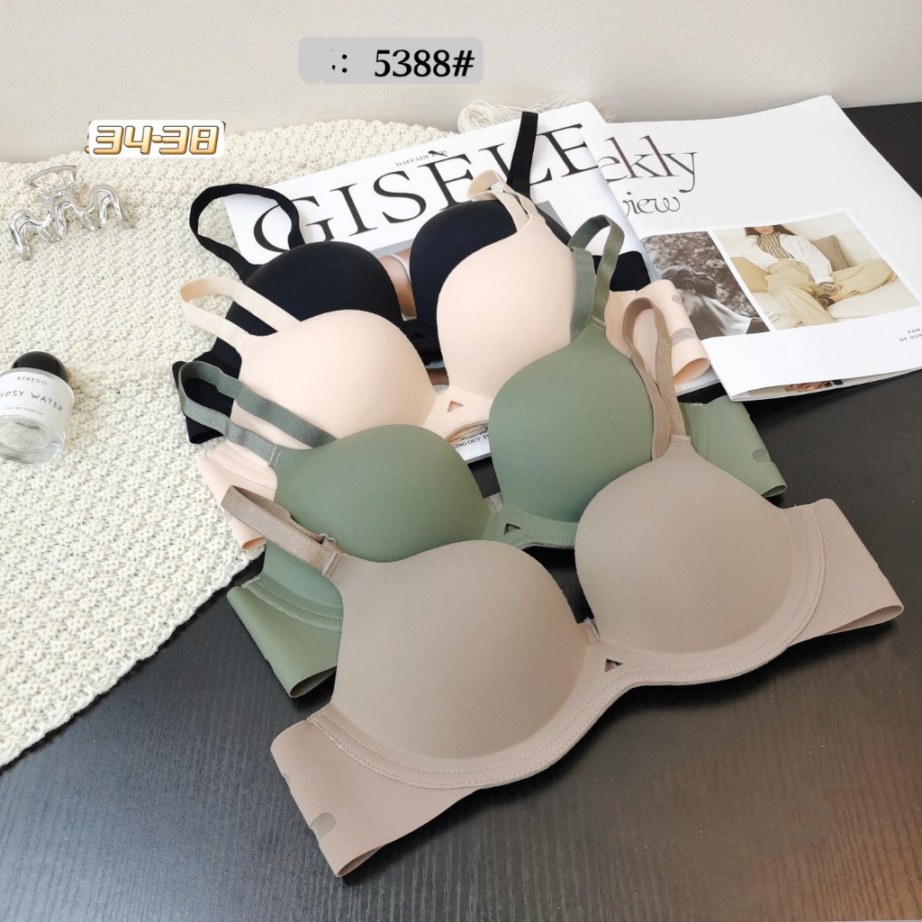 Non-wire Korean Fashion Bra Cup B Seamless Push Up Bralette Small Chest ...
