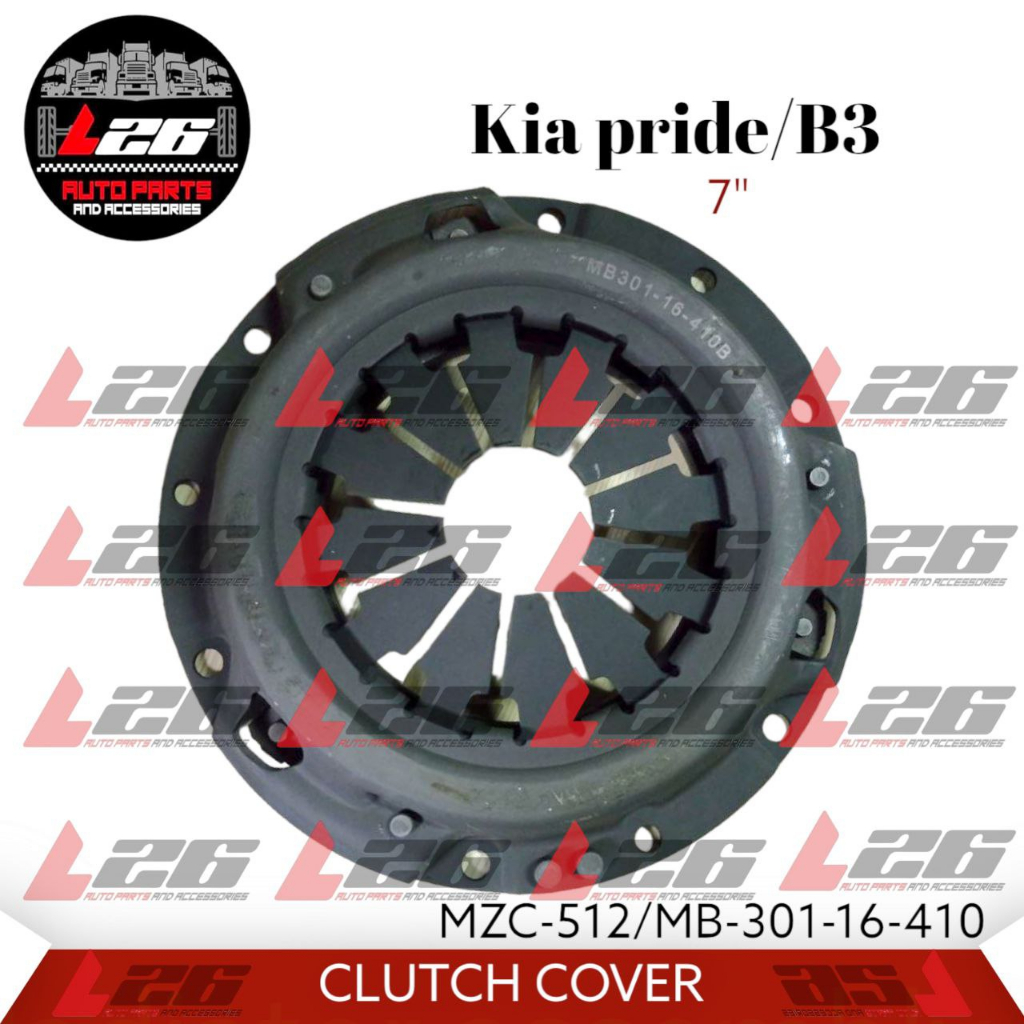 Kia Pride B3 CLUTCH COVER / PRESSURE PLATE 7" MZC-512/MB-301-16-410 ...