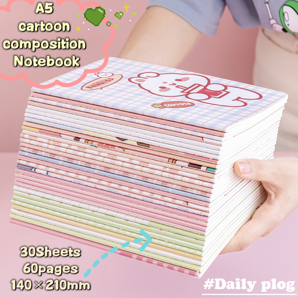 A5 Cute Design Lined 1pc Composition Notebook Student Stationery 