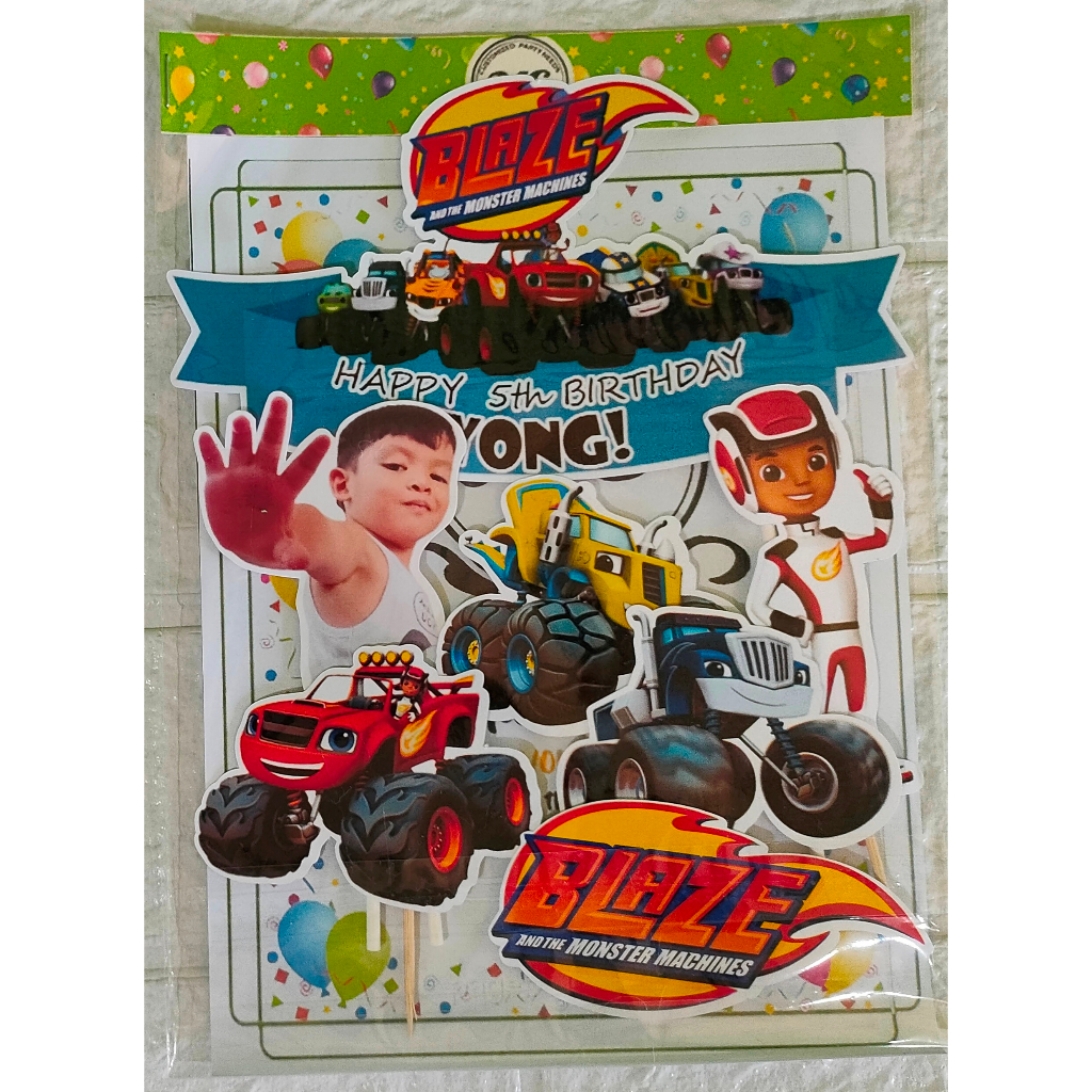 blaze monster theme cake topper | Shopee Philippines