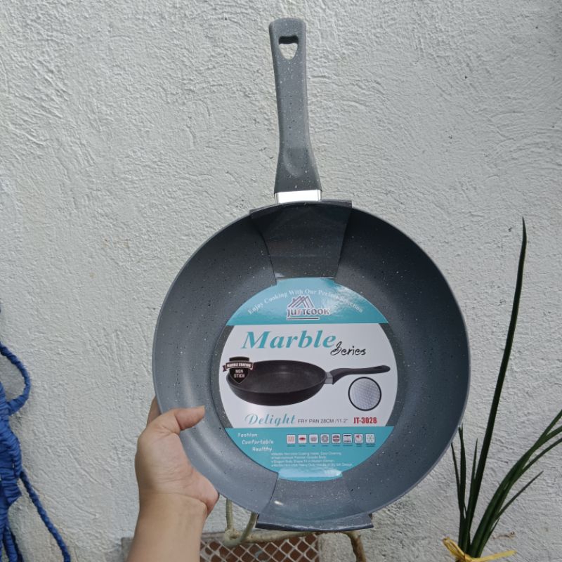 MARBLE COATED NONSTICK FRYPAN | Shopee Philippines