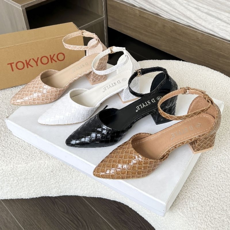 JKCOD 6633-1 Pointed shiny heels sandals for women | Shopee Philippines
