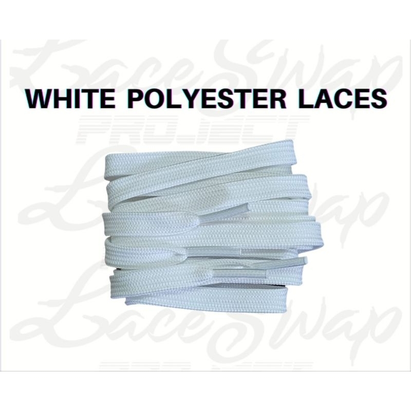 White Polyester Flat Shoelaces | Shopee Philippines