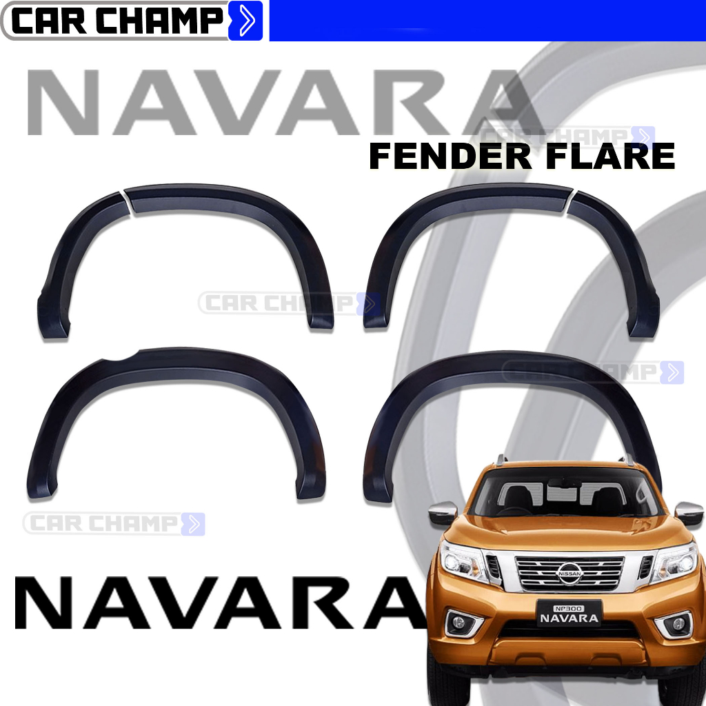 Nissan Navara 2016 to 2020 OEM Fender Flare SLIM TYPE 2017 2018 2019 ...