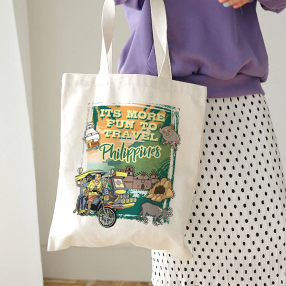 Comic Art Design Bags Fashion Canvas Tote Bag White Canvas Shoulder Bag ...