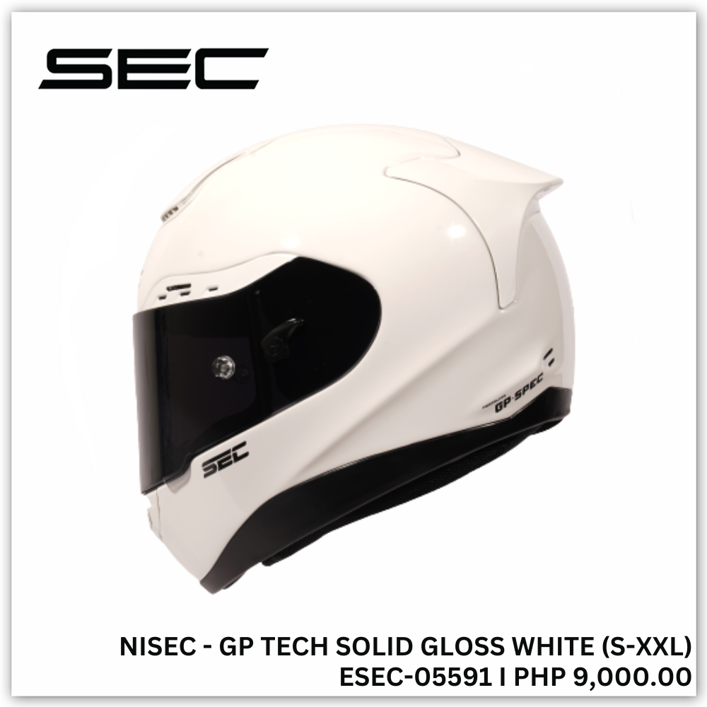SEC NISEC I GP Tech Solid Gloss/Matte Fullface Helmet (Sizes S-XXL ...