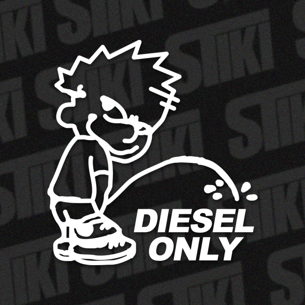 Gasoline Diesel Premium Unleaded Cut out Vinyl Sticker WATERPROOF ...