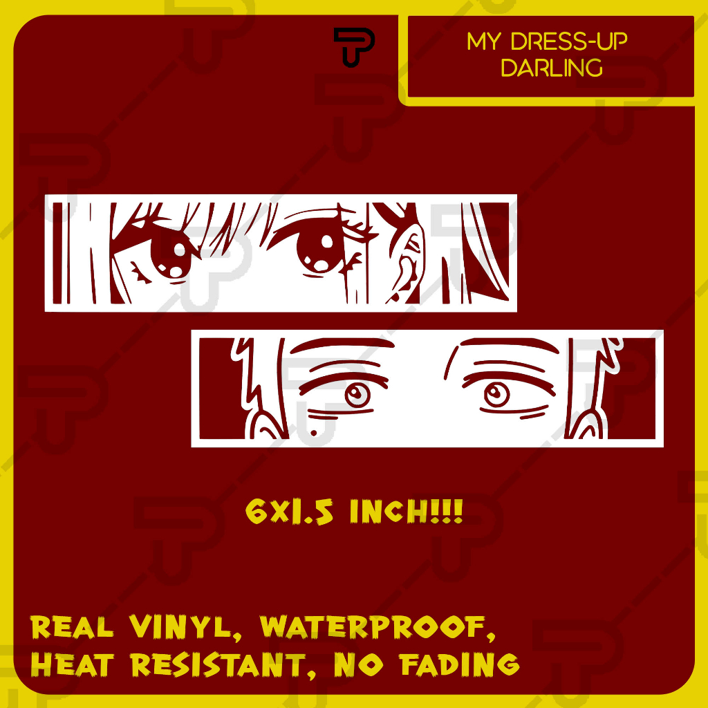 Anime Decals | Vynil Stickers | Eye Slap | My Dress-Up Darling | Marin ...