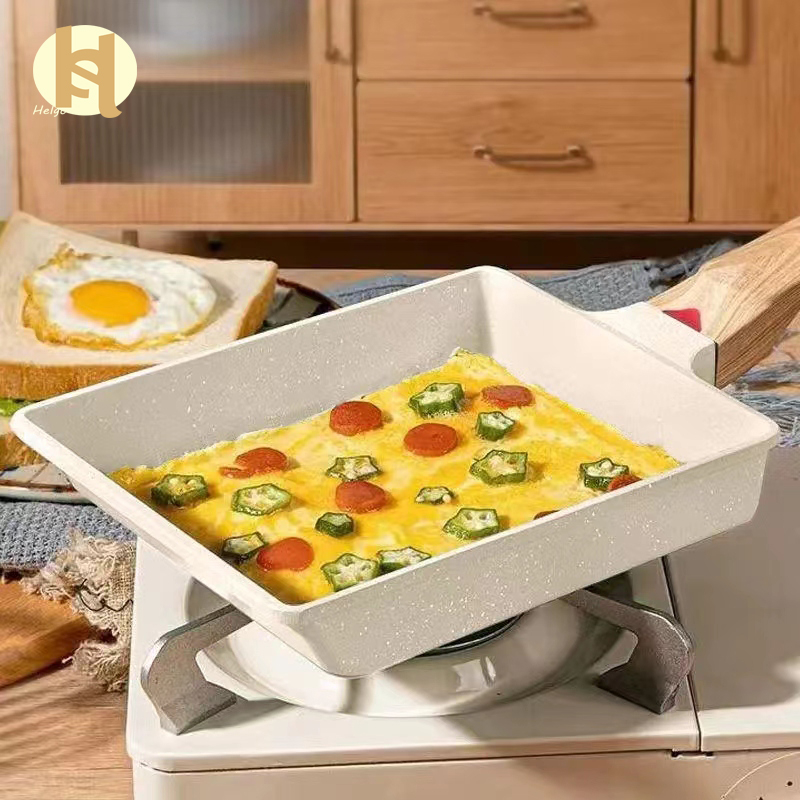 Helgo Non Stick pan original export to Japan Kawali flat Frying Pan ...