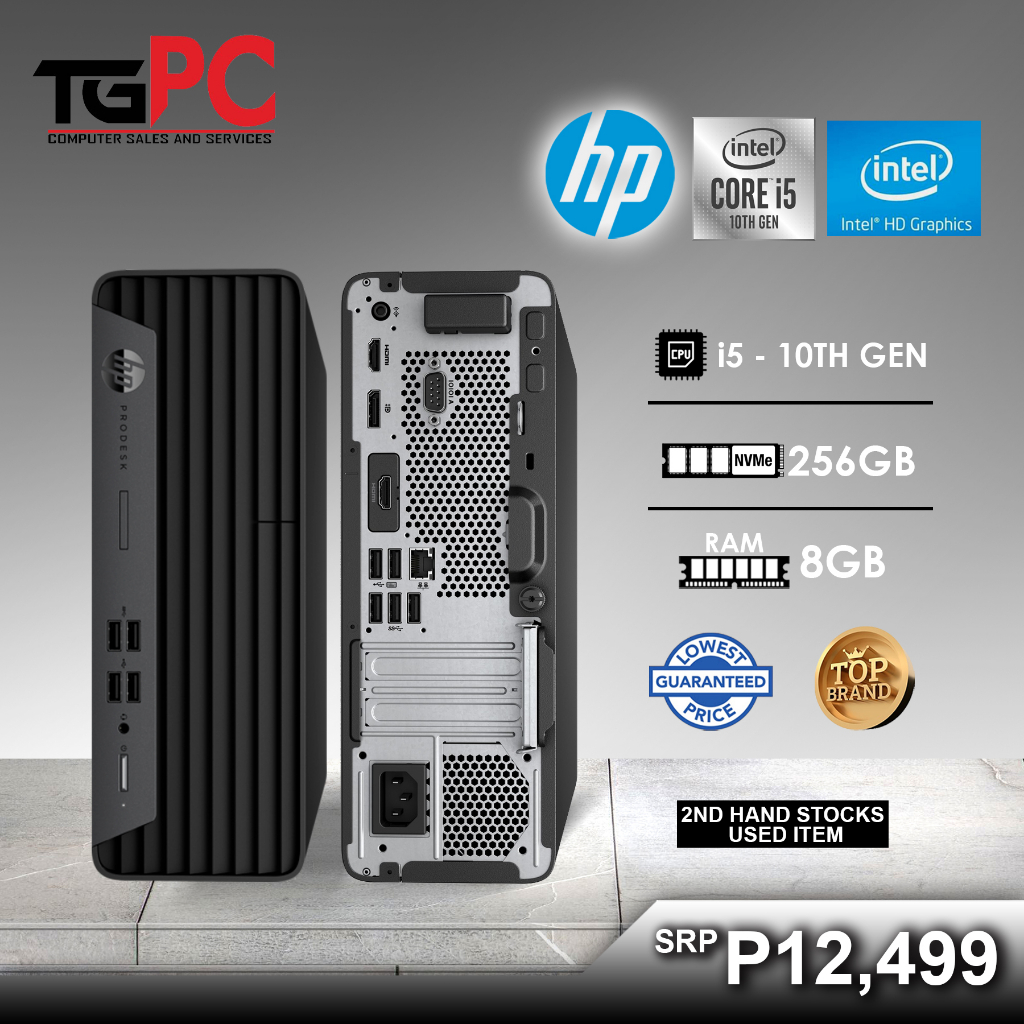 HP Prodesk 400 G7 Small Form Factor PC Intel Core i5-10500 3.1GHz 6C, 256gb nvme, 8gb ram ...
