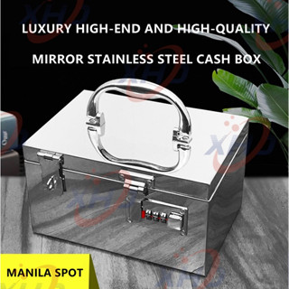 Stainless Steel Piggy Bank Cash Box Cash Box Cash Register Bill Box ...