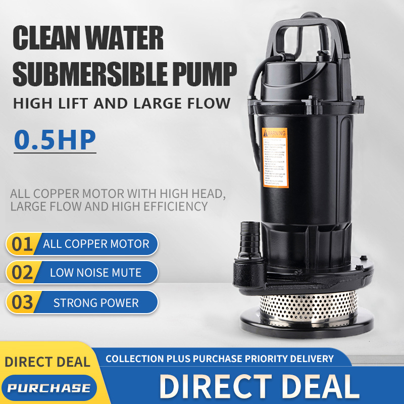 Submersible pump 220V corrosion-resistant clean water pump 0.5HP/1HP/1 ...