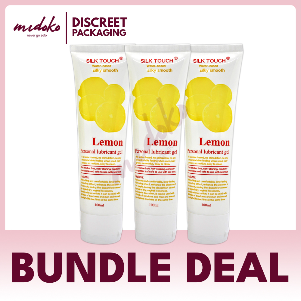 Midoko Silk Touch Lemon Water Based Lube Lubricant Promo Bundle Sets of ...