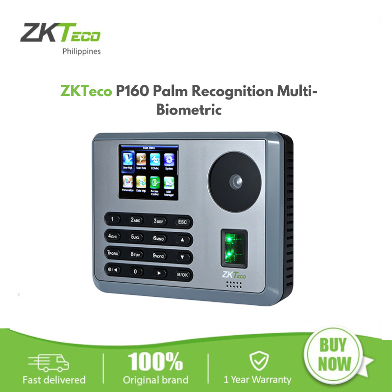ZKTeco P160/ID/ADMS Palm Recognition Multi-Biometric T And A Terminal ...