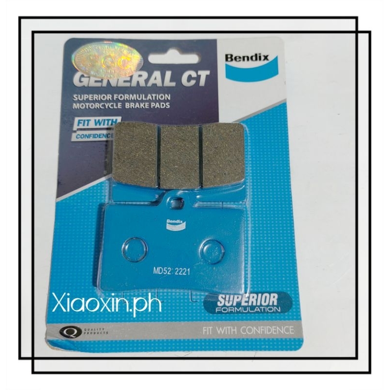 BENDIX BRAKE PAD MD52 FOR VESPA (BREMBO CALIPER) FRONT | Shopee Philippines