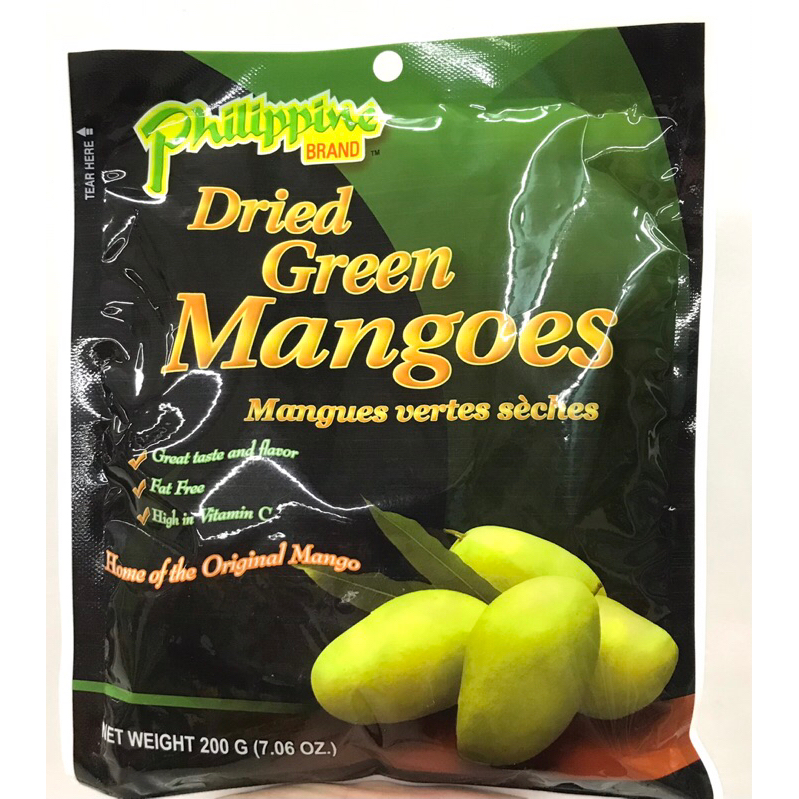 200g Philippine Brand Dried Green Mangoes Pasalubong Cebu Mango | Shopee Philippines