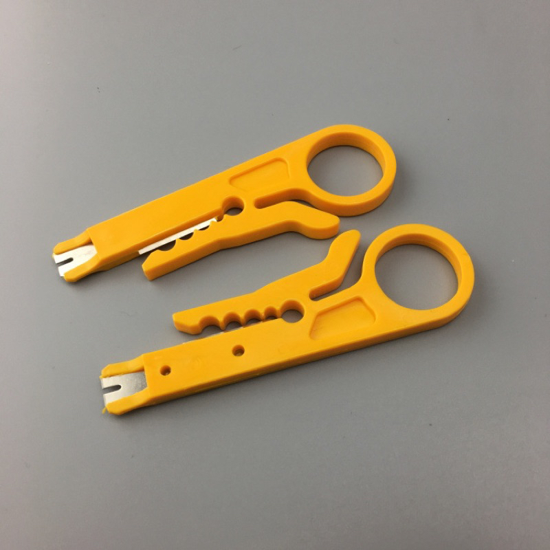 1pc Mini Yellow Network Wire Pliers Cable Cutter Stripper Punch Down Tool New | Shopee Philippines