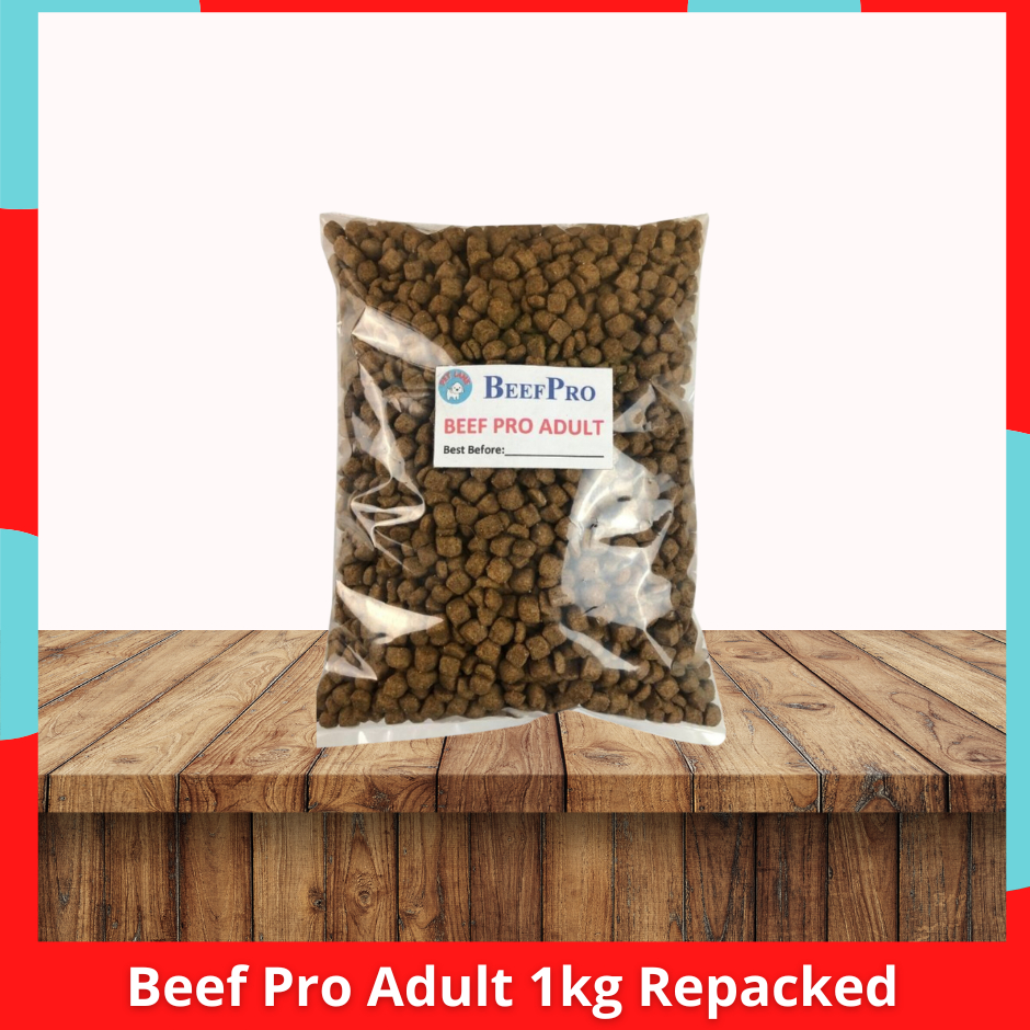 Beef Pro 1kg Repacked Adult l Puppy | Shopee Philippines
