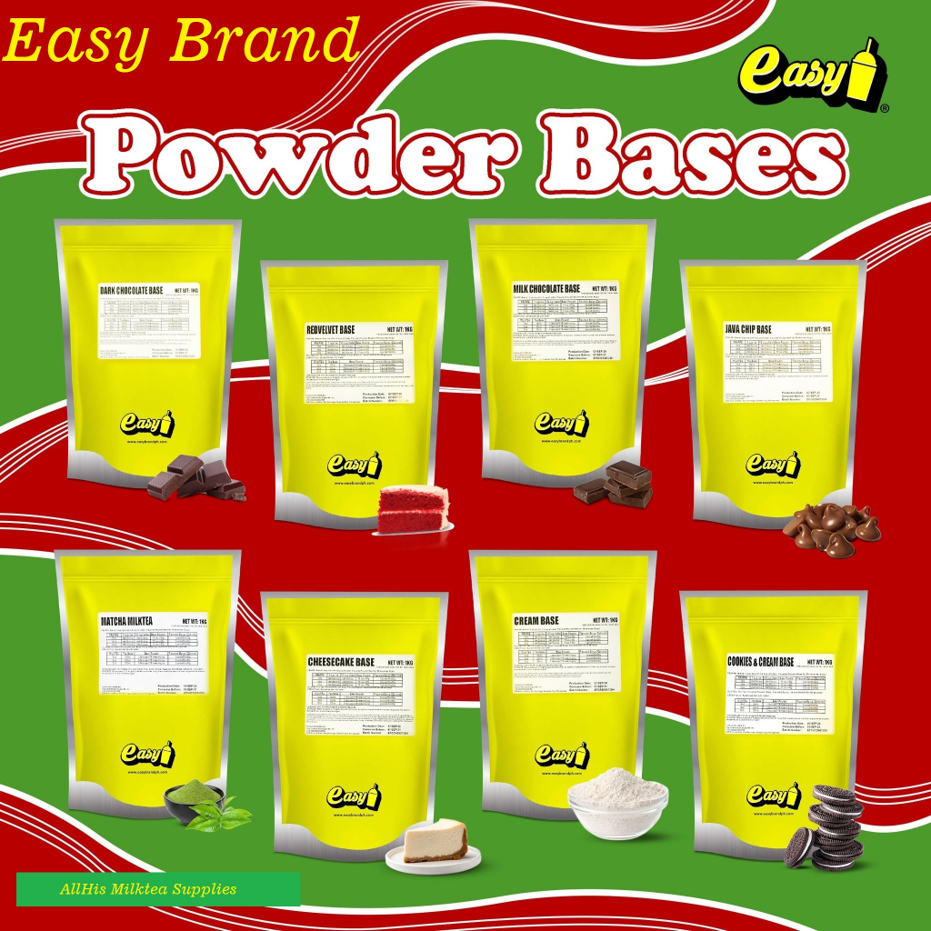 EASY BRAND Powder Bases for Milktea, Shakes, Frappes and More | Shopee ...